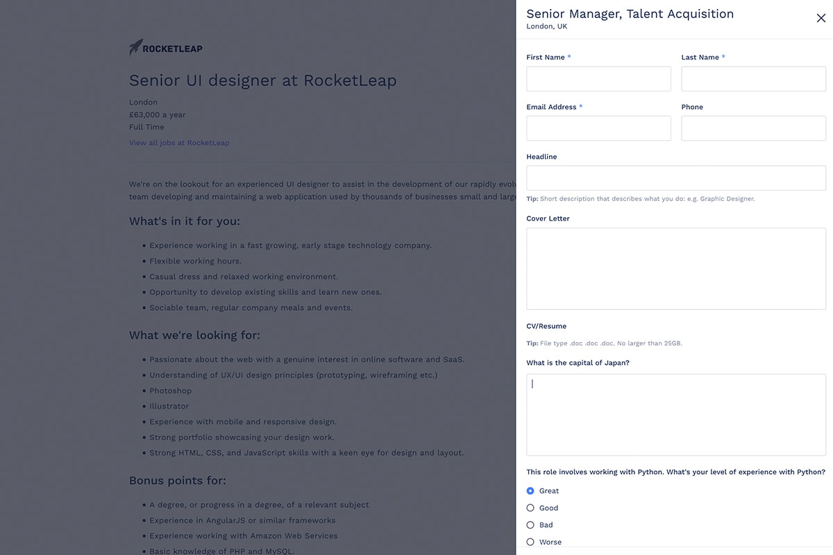 Candidate Screening - GoHire