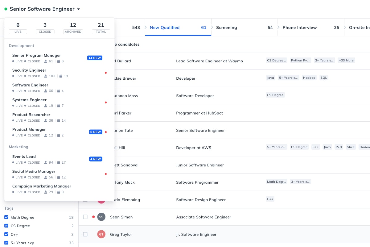 Applicant Tracking System - Simplify your Hiring Process