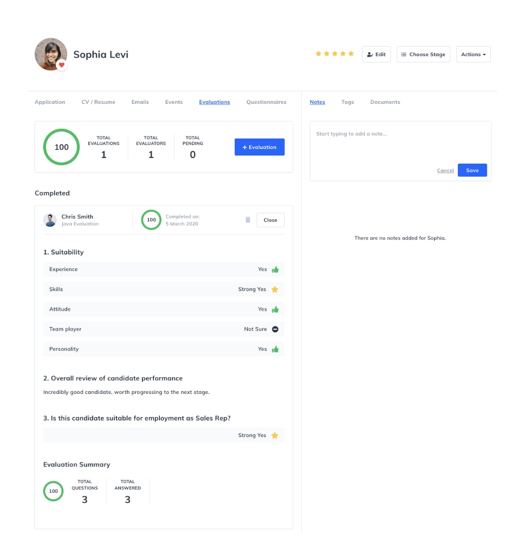 Features - Applicant Tracking System - GoHire
